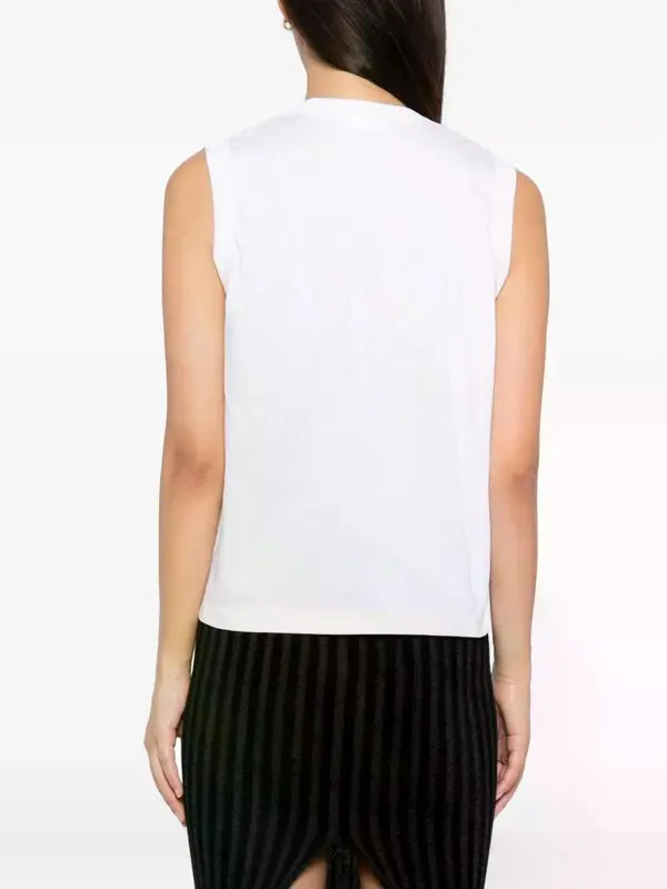 Noir Kei Ninomiya Cotton Tank Top - White