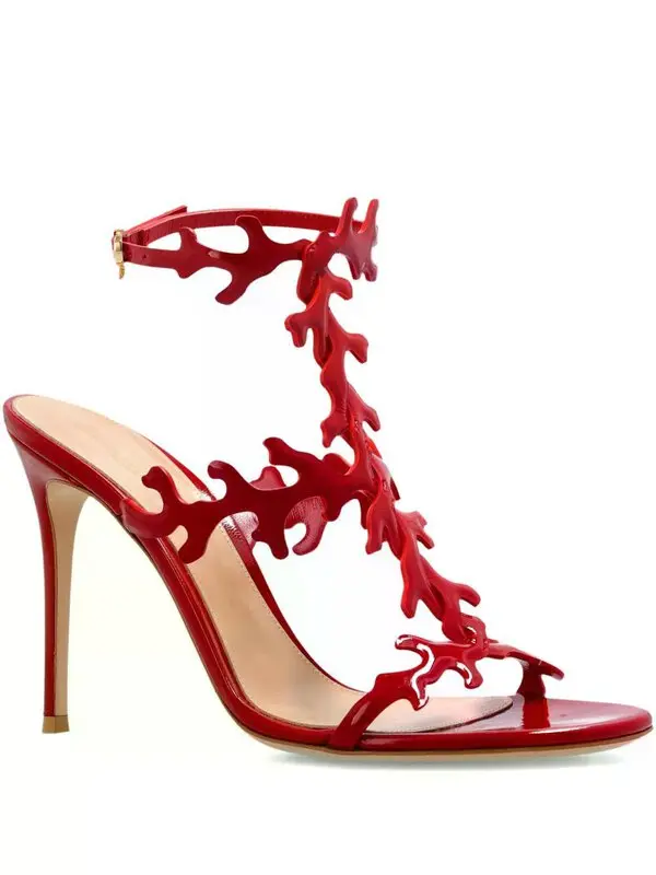 GIANVITO ROSSI 95mm Heeled Sandals - Red