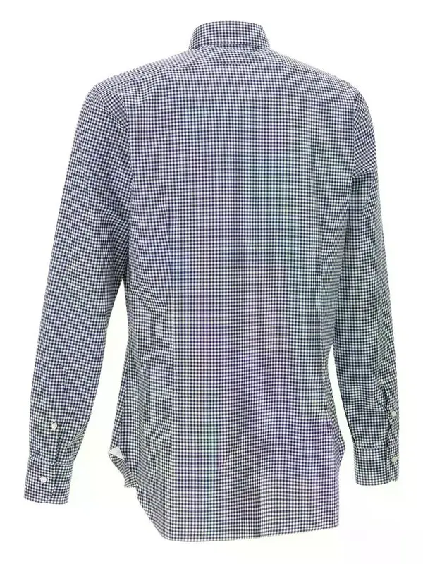 BARBA NAPOLI Checked Long-sleeved Shirt