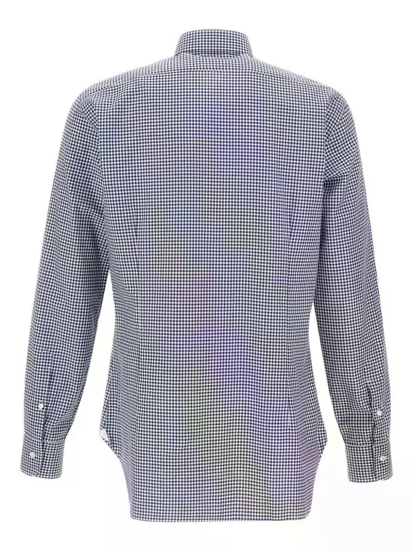 BARBA NAPOLI Checked Long-sleeved Shirt