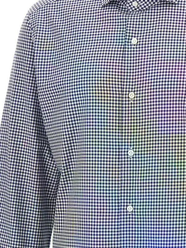 BARBA NAPOLI Checked Long-sleeved Shirt