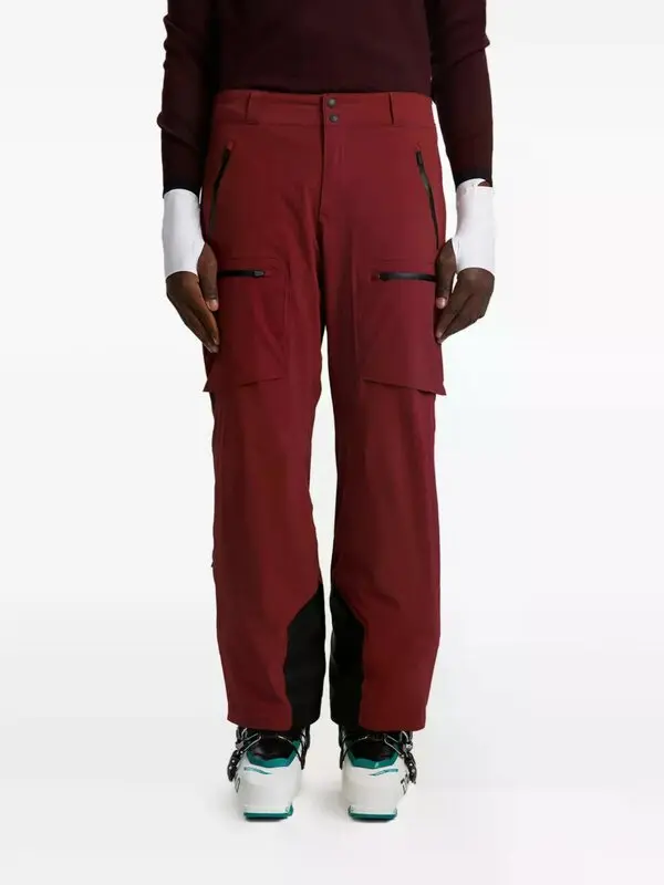 Aztech Mountain Pyramid Zip-pocket Ski Trousers - Red