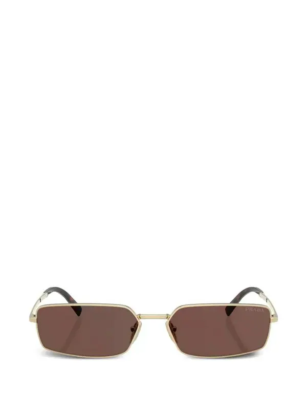 Prada Rectangular Sunglasses - Gold