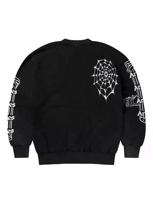 Aries Spider-web Print Sweatshirt