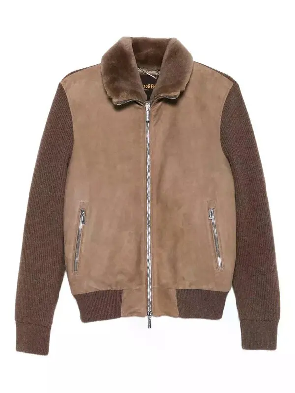 MOORER Zip Jacket - Brown