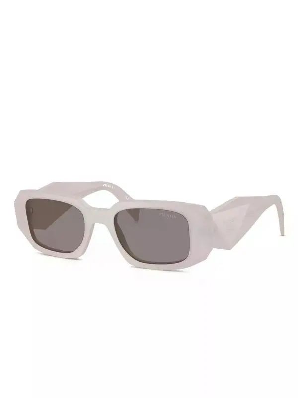 Prada Geometric-frame Sunglasses - Pink