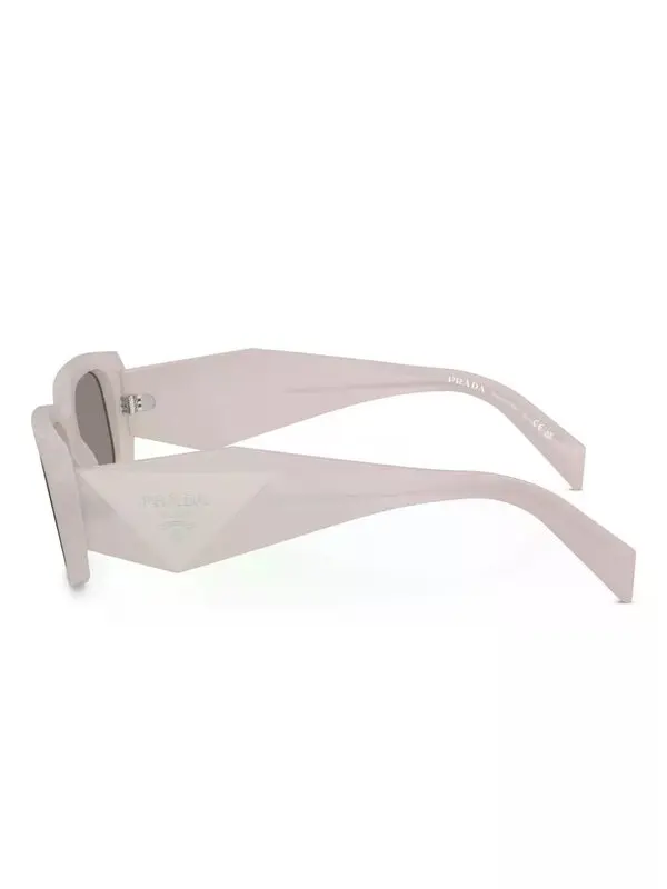 Prada Geometric-frame Sunglasses - Pink