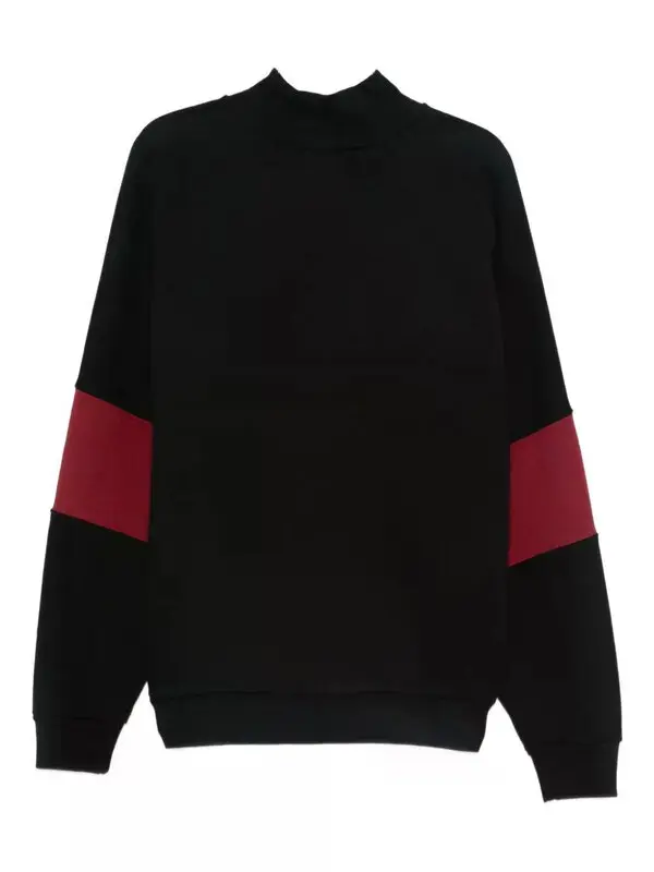 WILLY CHAVARRIA Colourblock Mock-neck Sweater