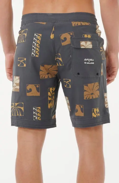 Rip Curl Mirage Printed Board Shorts - Washed Black
