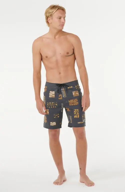 Rip Curl Mirage Printed Board Shorts - Washed Black