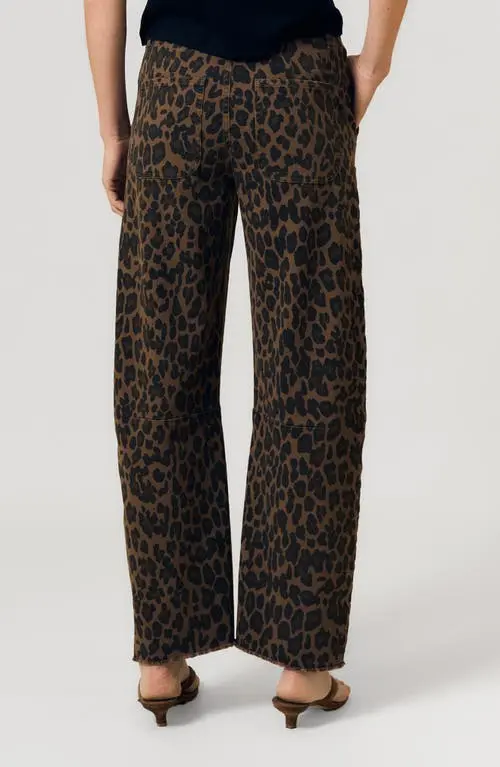 LE JEAN Utility Raw Hem Barrel Jeans