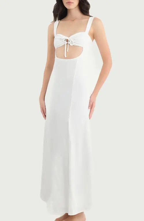 BOAMAR Siena Cutout Maxi Dress - White