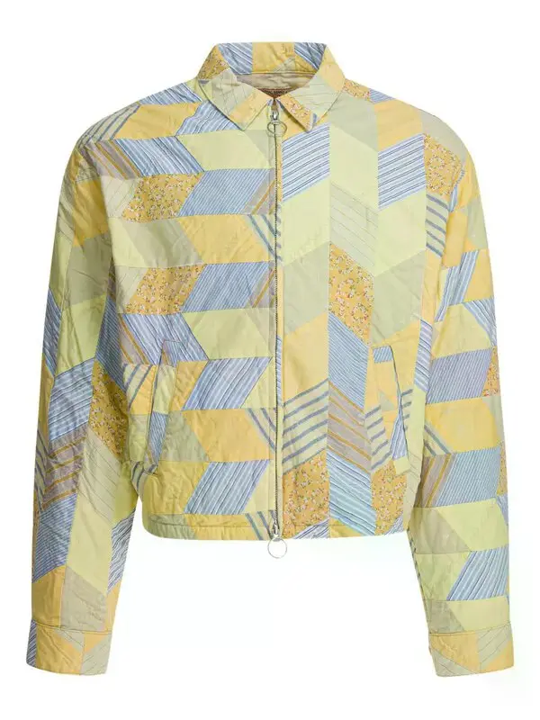Kapital Patchwork Zip-fastening Jacket - Yellow