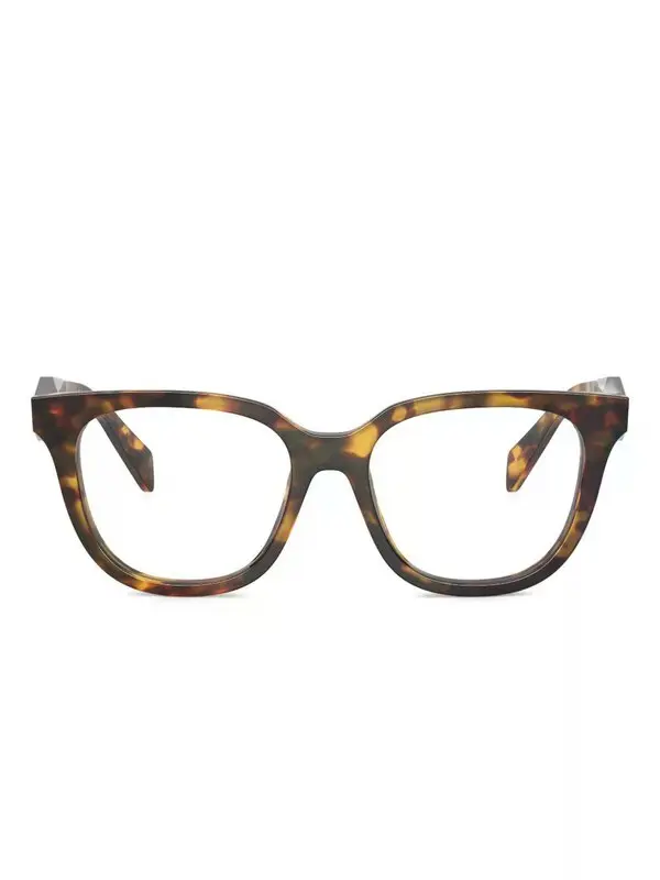 Prada Tortoiseshell-effect Square-frame Eyeglasses