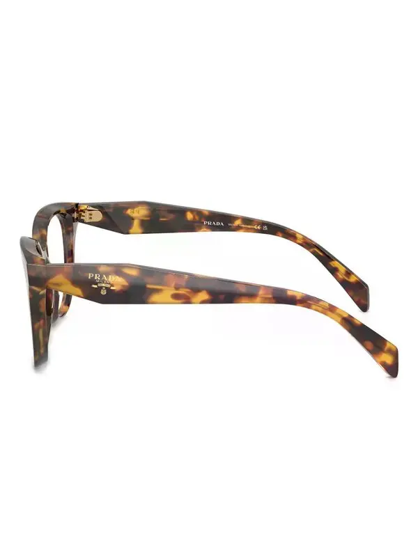 Prada Tortoiseshell-effect Square-frame Eyeglasses