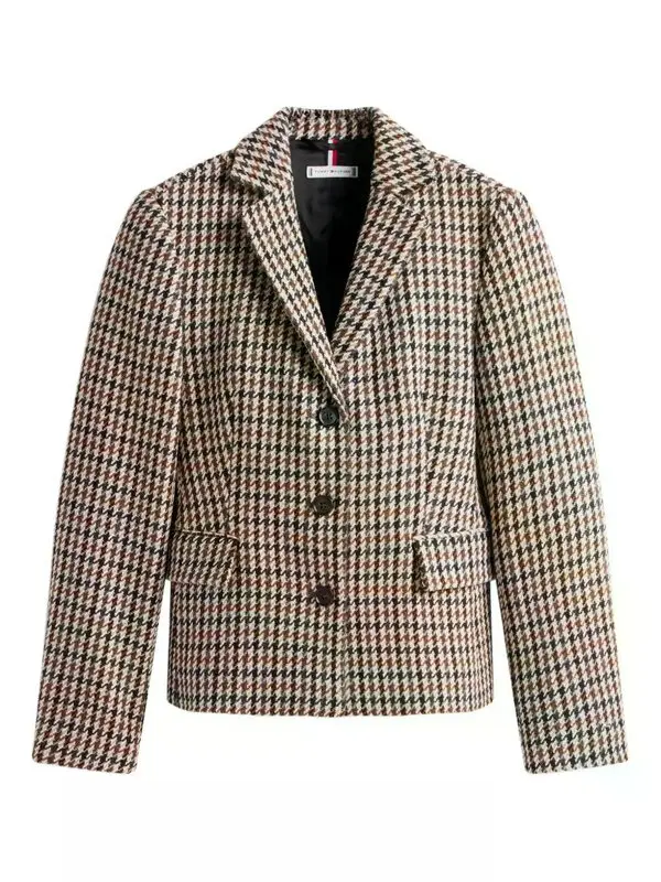 Tommy Hilfiger Houndstooth Single-breasted Jacket