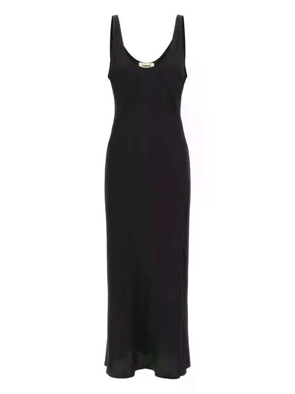 L'Agence Akiya Midi Dress - Black