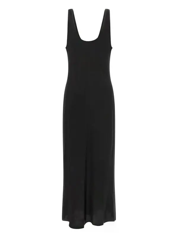 L'Agence Akiya Midi Dress - Black