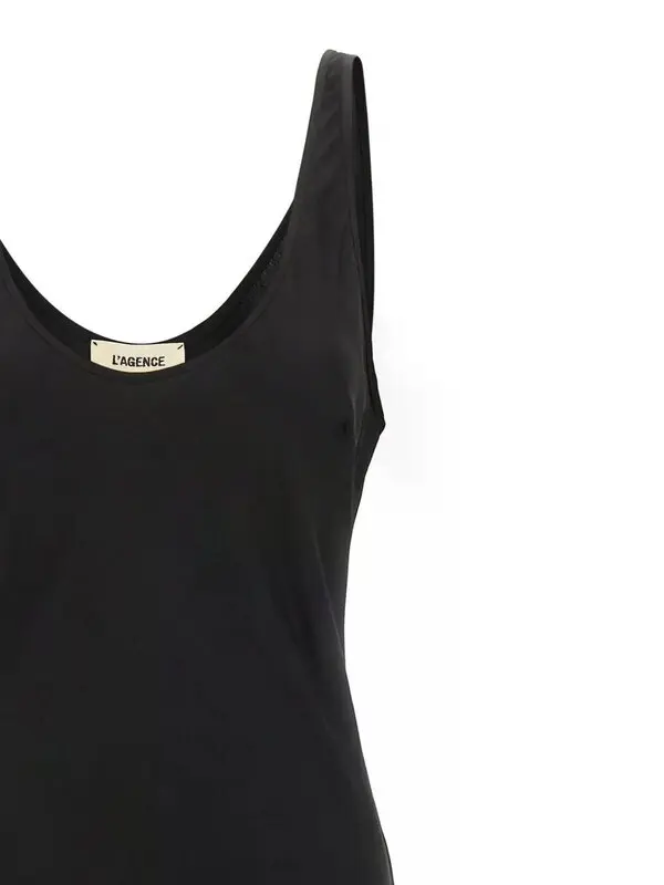 L'Agence Akiya Midi Dress - Black