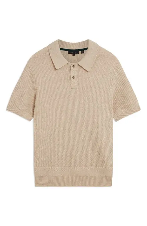 Ted Baker London Caleum Waffle Knit Polo Sweater