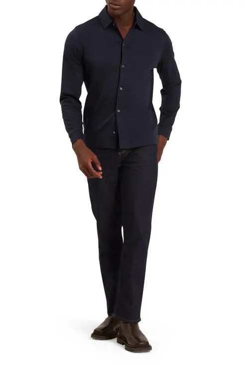 Ted Baker London Quillon Knit Cotton Button-up Shirt