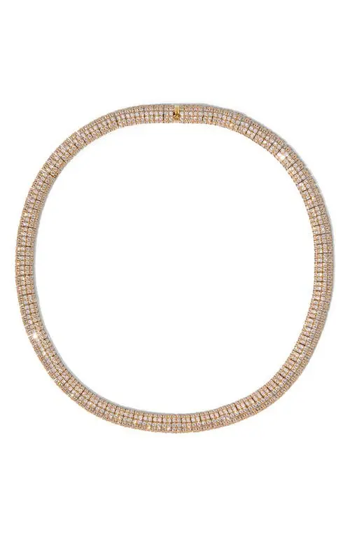 Nadri Crushed Pavé Dome Collar Necklace - Gold