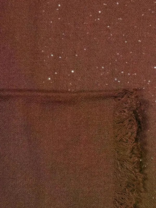 Faliero Sarti Kundy Sequin-embellishment Fringed Scarf