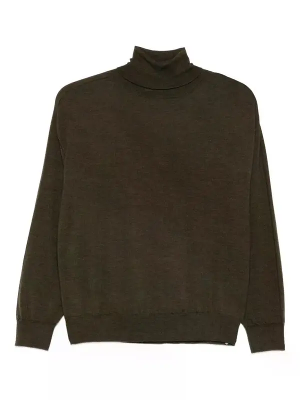 Peserico Long-sleeve Roll-neck Top - Green