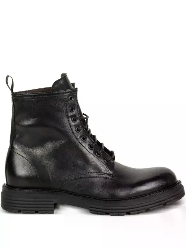 FRANCO FEDELE Leather Biker Boots