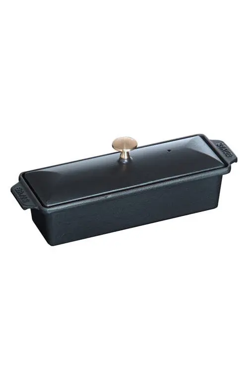 STAUB Enameled Cast Iron Large Terrine - Matte Black