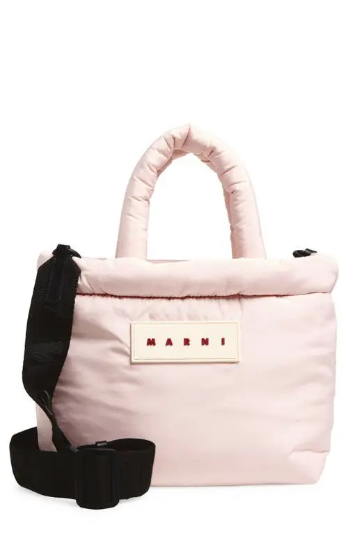 Marni East/west Puffer Tote - 00c18 Cinder Rose