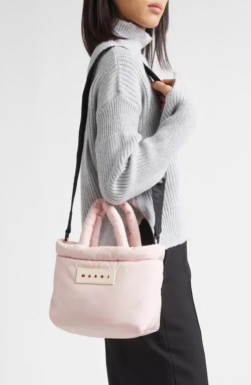Marni East/west Puffer Tote - 00c18 Cinder Rose