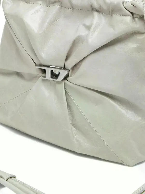 DIESEL® Leather Bucket Bag - White
