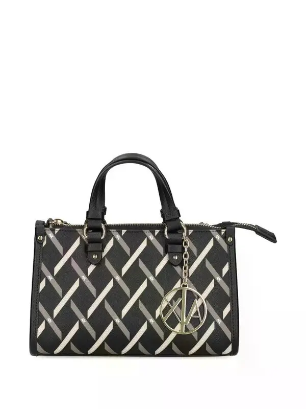 Armani Exchange Patterned Tote Bag With Charm
