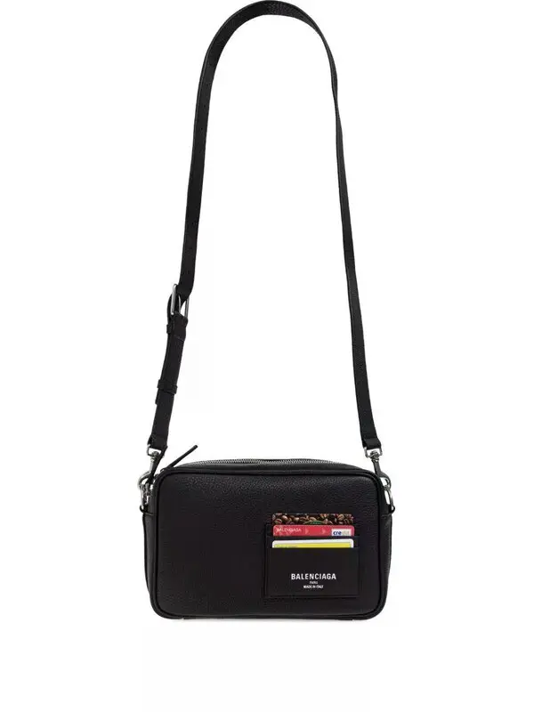 Balenciaga Cardholder-detail Shoulder Bag - Black