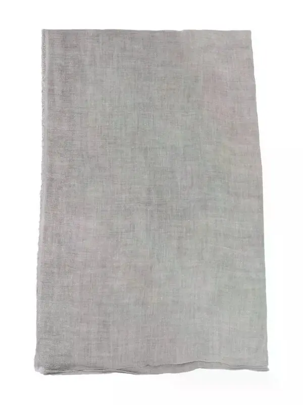 Faliero Sarti Diamante Frayed-edge Scarf - Grey