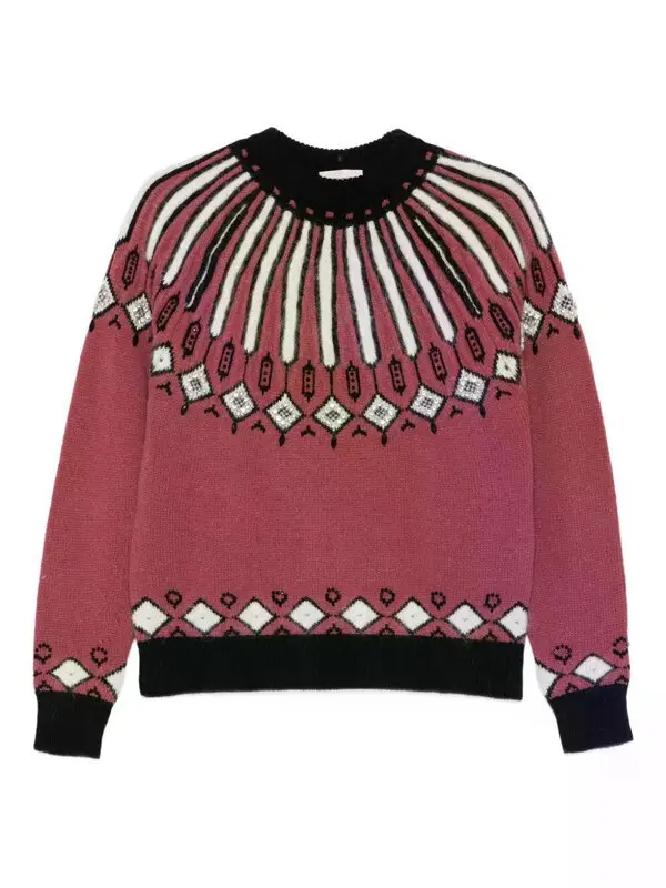 SEMICOUTURE Embellished Patterned Sweater