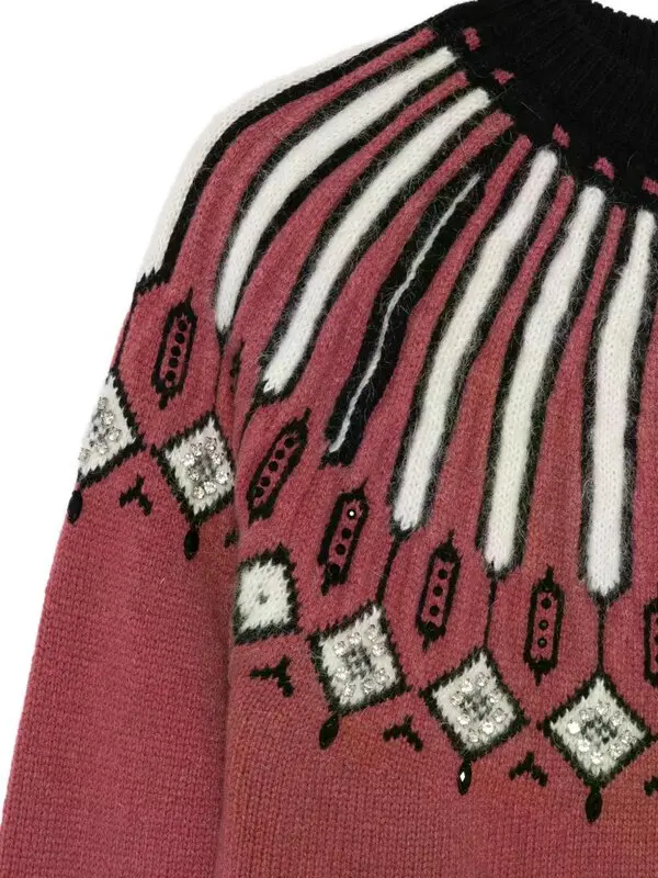 SEMICOUTURE Embellished Patterned Sweater
