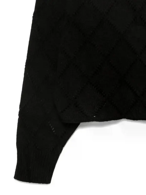 SEMICOUTURE Openwork Turtleneck Sweater