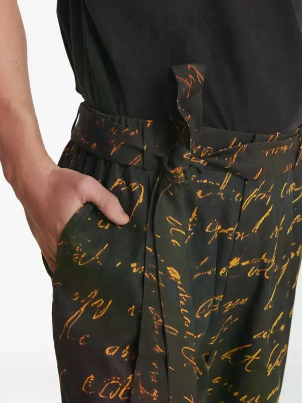 IRINA VOINEA Printed Trousers