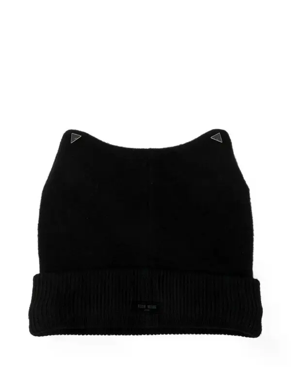 TEAM WANG DESIGN Logo-patch Beanie - Black