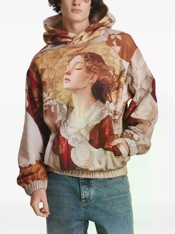 IRINA VOINEA Angel Printed Hoodie