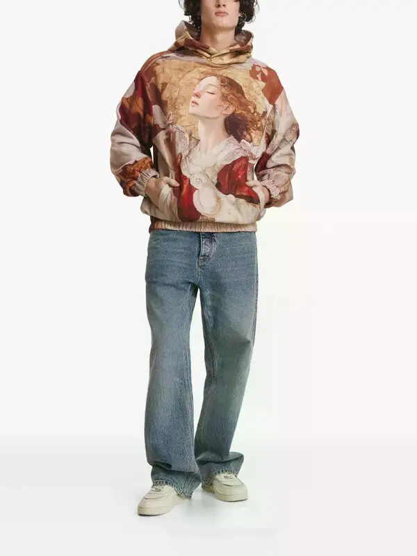 IRINA VOINEA Angel Printed Hoodie