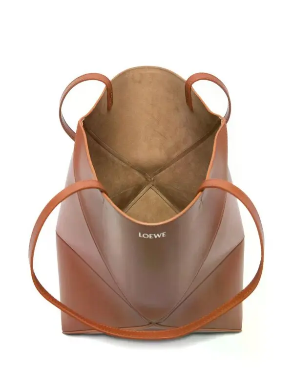 Loewe Medium Puzzle Fold Tote - Brown