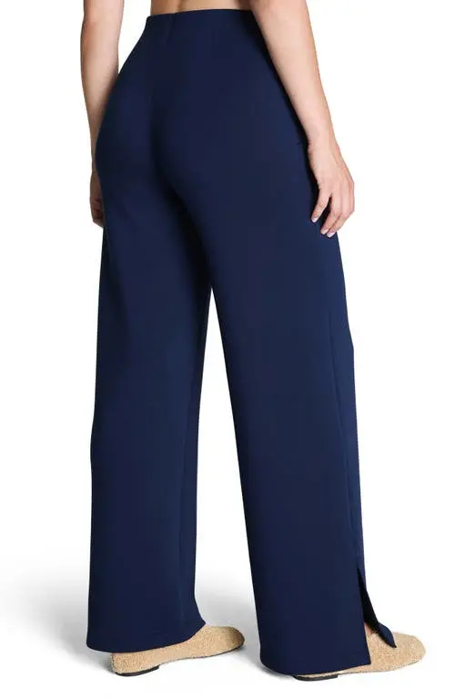Spanx Airessentials Zero Waistband Wide Leg Pants - Timeless Navy