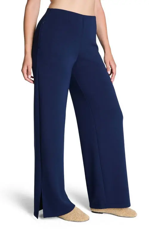 Spanx Airessentials Zero Waistband Wide Leg Pants - Timeless Navy
