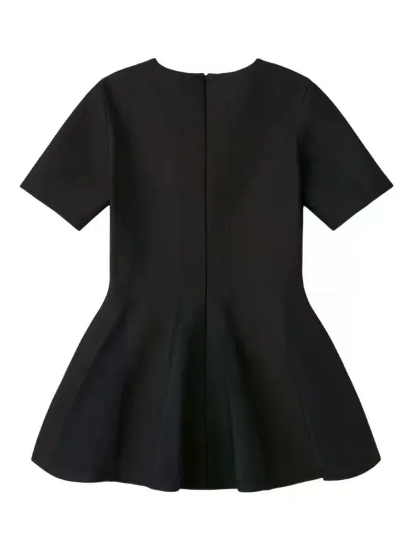 CFCL Conic Flared Short-sleeve Blouse - Black