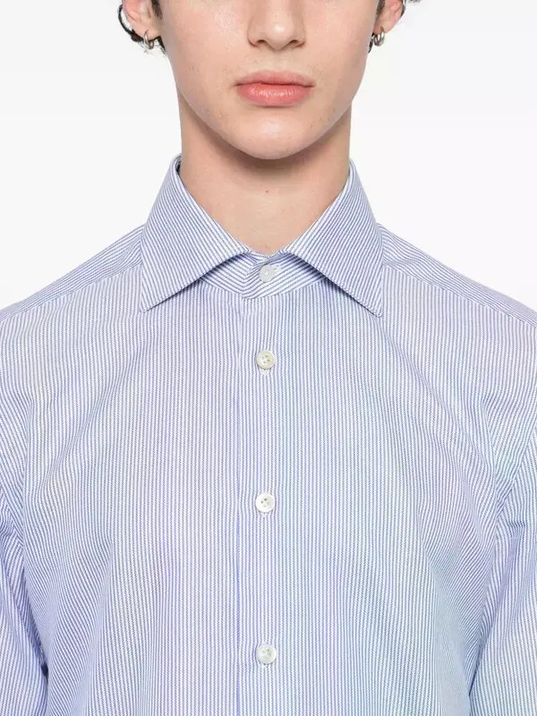 Kiton Stripe-printed Shirt