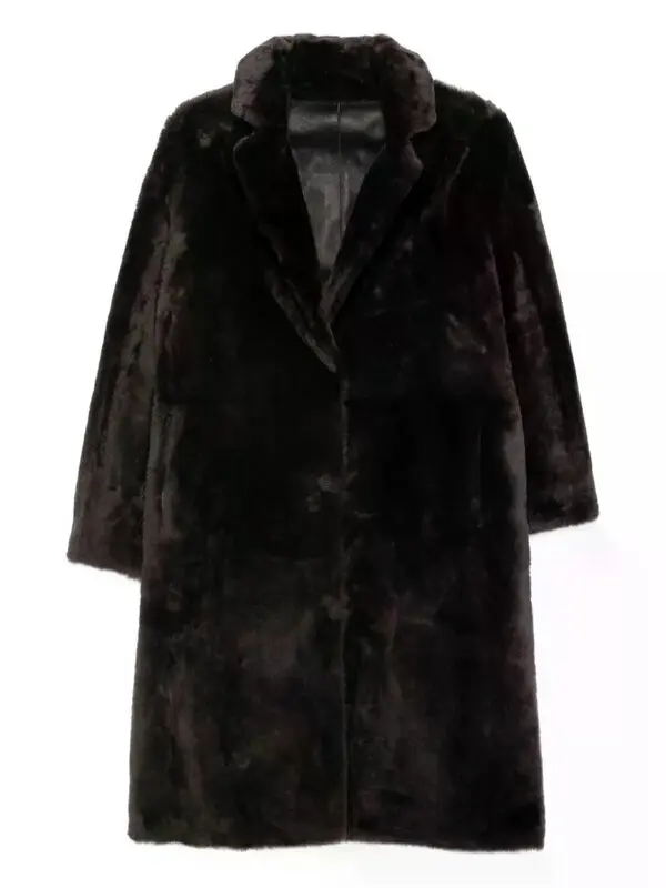 YVES SALOMON Notched-collar Coat