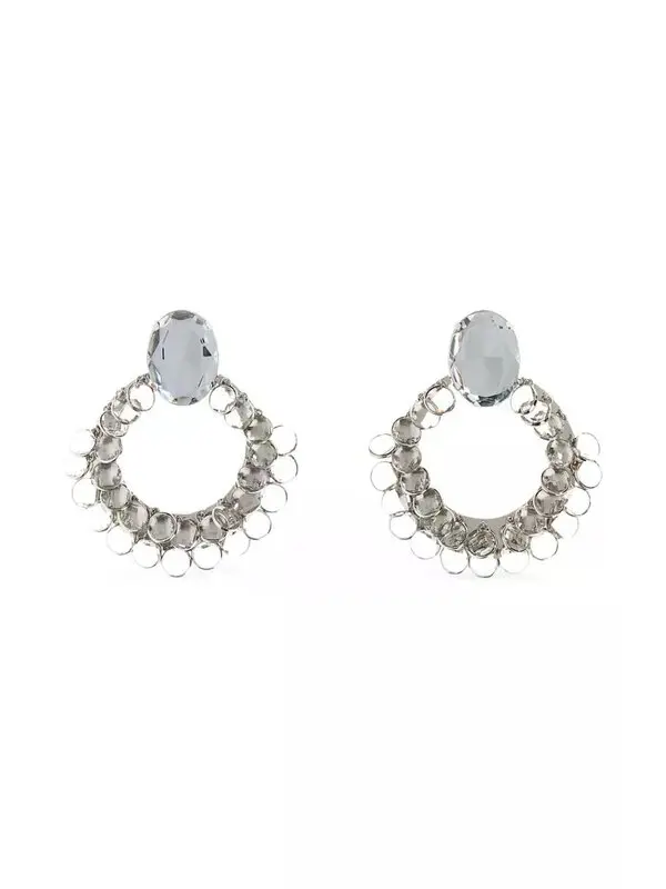 Givenchy Broken Chandelier Clip-on Earrings - Silver